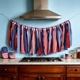 4Th Of July Ribbon Banner Red White Blue Decorations, Patriotic Tinsel ...