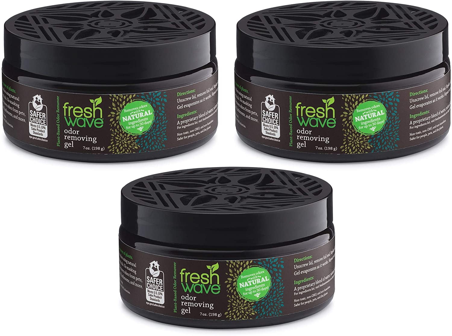 Fresh Wave Unscented Odor Removing Gel Air Freshener, 7 Ounce, 3 Pack ...