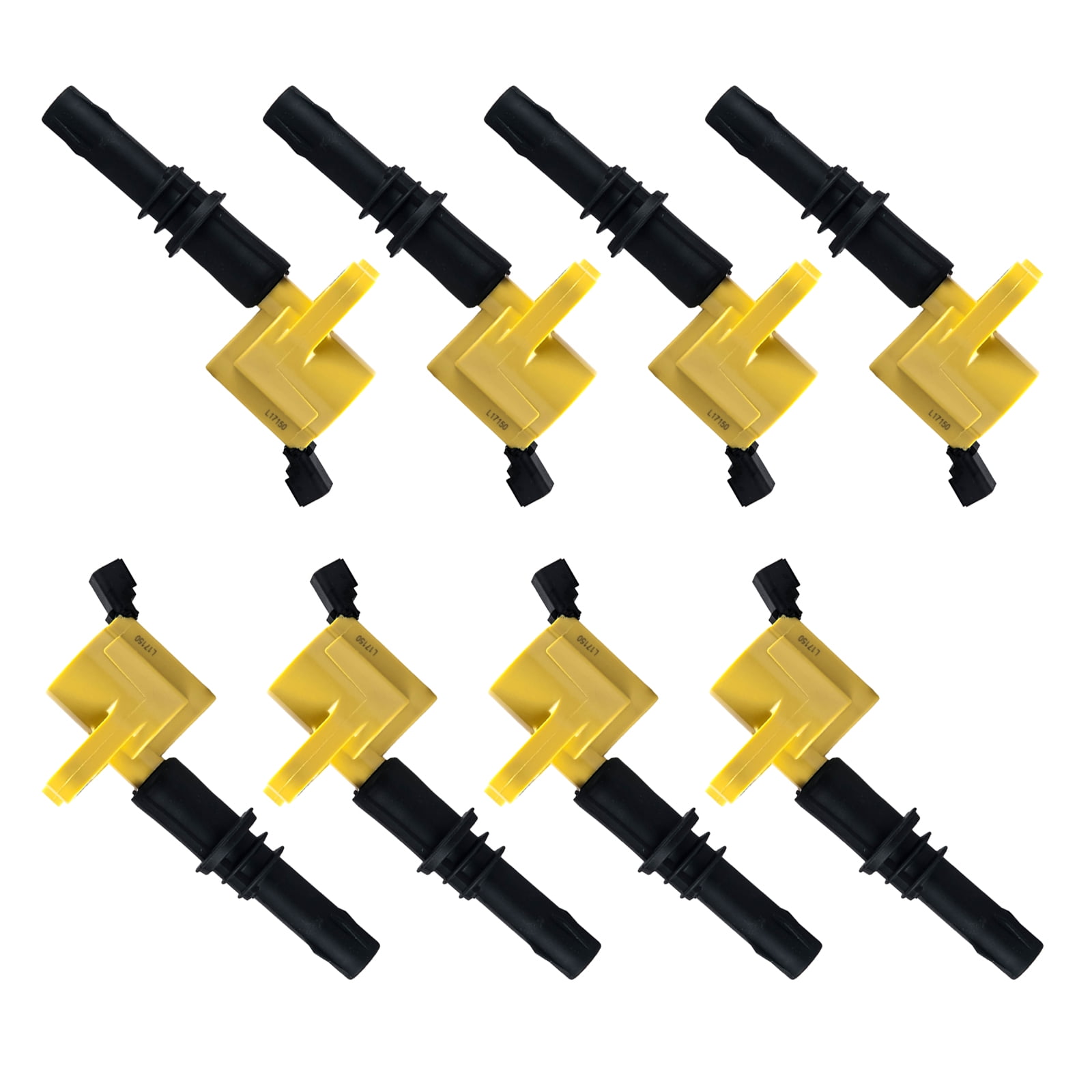 DG511 Set of 8 Yellow Ignition Coils For Ford Lincoln Mercury V8 5.4L 4 ...