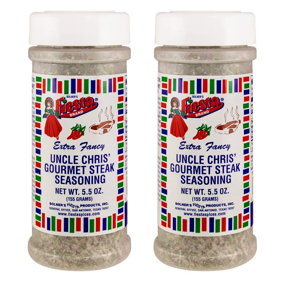 Bolner's Fiesta Uncle Chris' Gourmet Steak Seasoning, 5.5 Ounce (2 Pack ...