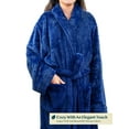 PAVILIA Premium Womens Plush Soft Robe, Lightweight, Full Length with Pockets, Warm Fleece ...