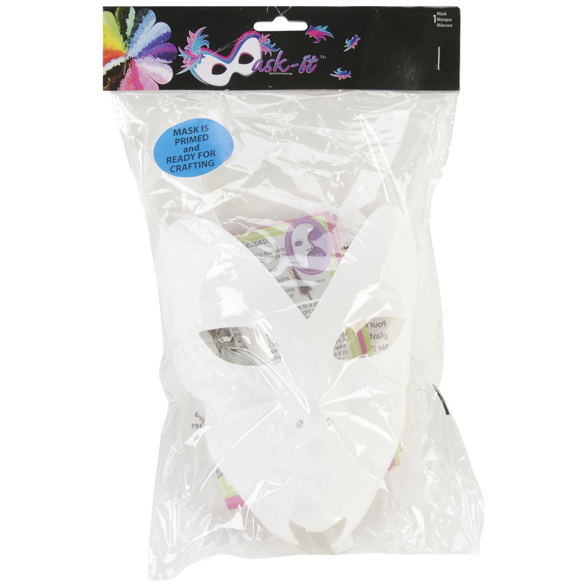 Designer Mask-It Face Form On Plastic Dowel 8"-White | Walmart Canada