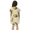 BZSMCE Short Sleeve dress Dress Casual Cotton Dresses-Cute Honey Bee ...