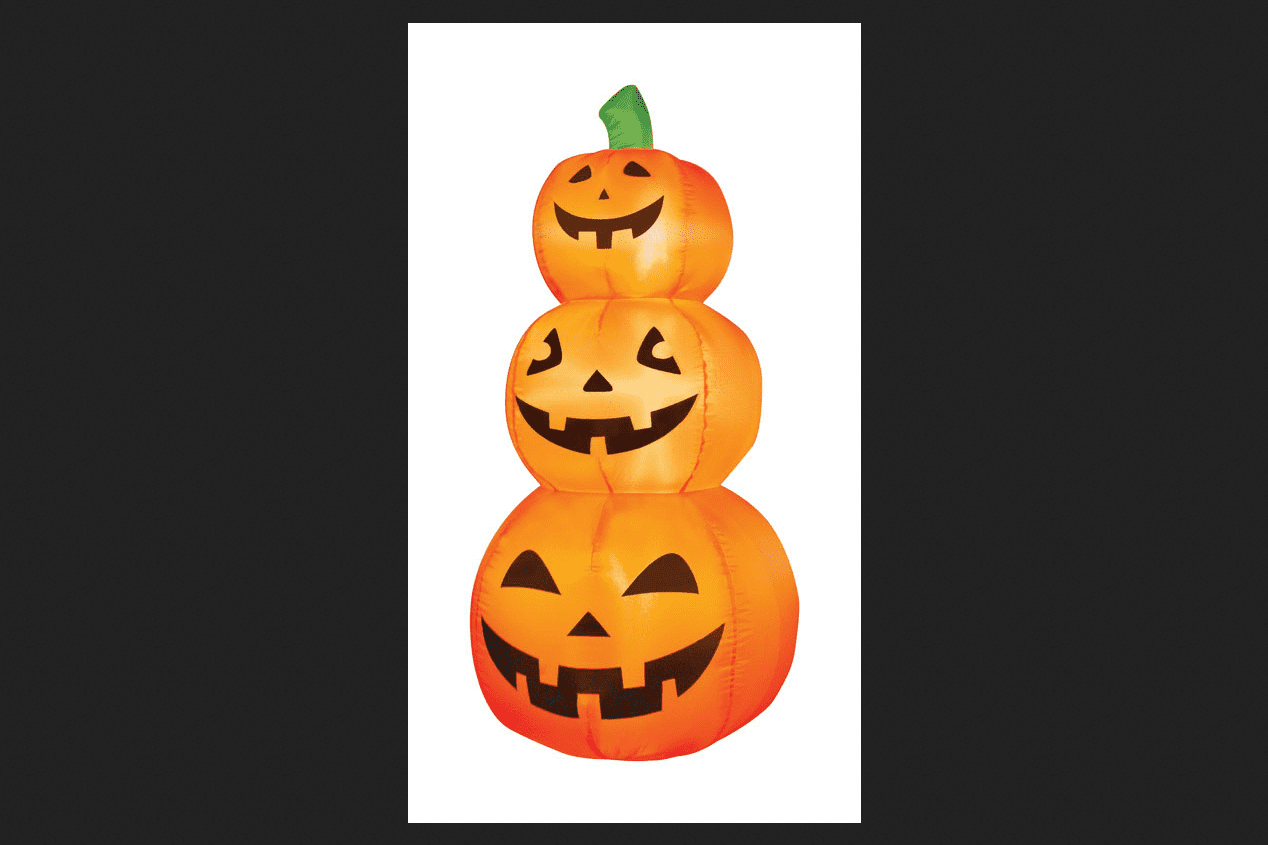 Occasions Pumpkins Lighted Halloween Inflatable Orange 4 ft. H x 19 in ...