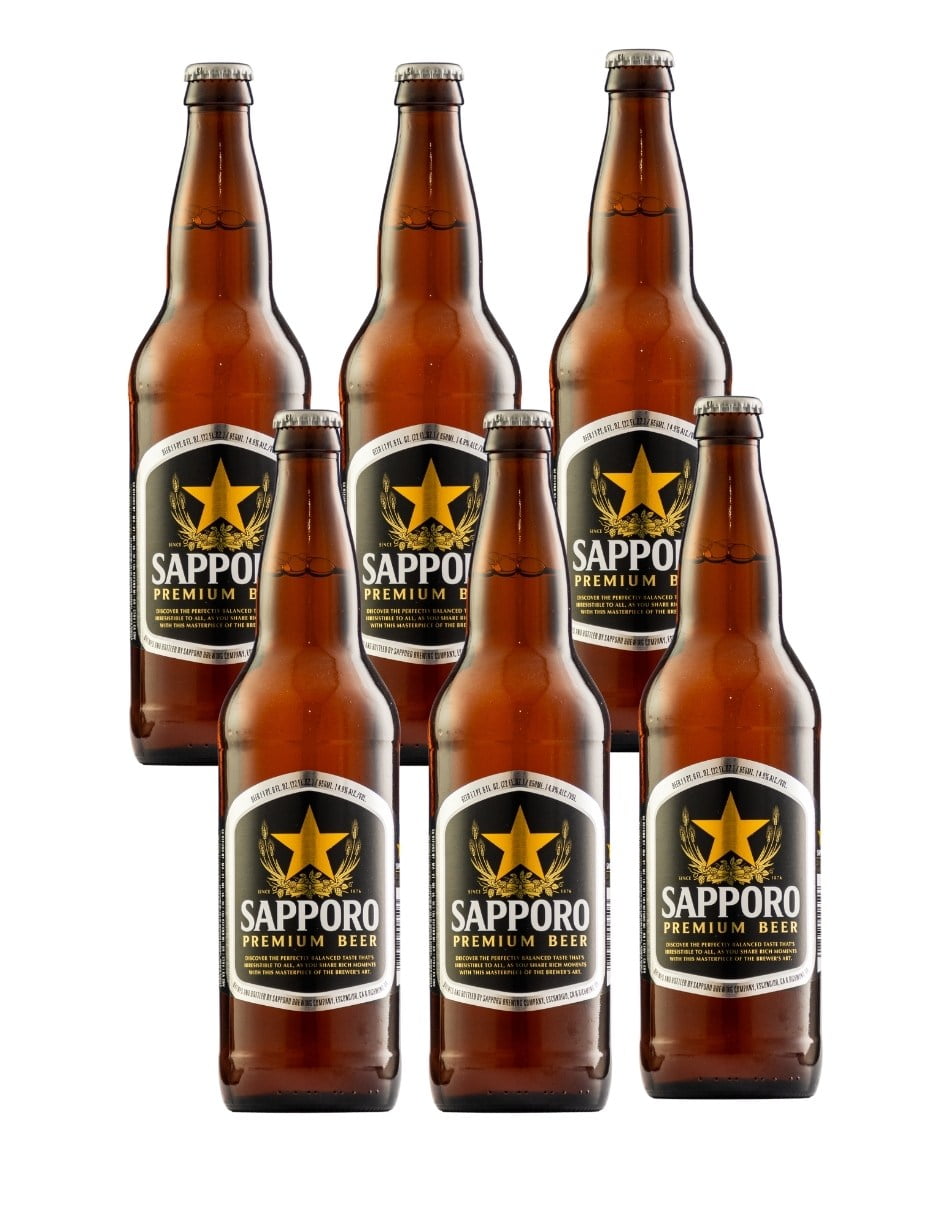 Six Pack Cerveza Sapporo Premium 650 Ml Sapporo Cerveza, Lager | Walmart en línea