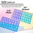 BAZIC Letter Stencil Sets, Sizes 20 mm, Plastic Stencils for Learning ...