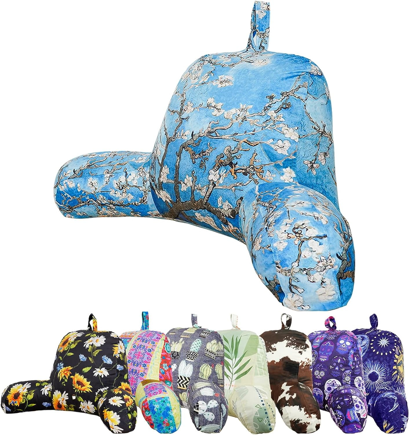 Apricot Blossom Reading Pillow, Back Support Rest Pillow for Adult ...