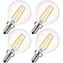 40-Watt Equivalent G16.5 Dimmable Edison LED Bulbs UL Listed 2700K Warm ...