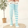 AJGRHE Women's Stockings Fuzzy Over Knee Cartoon Thigh High Home Socks ...