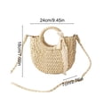 Handmade Straw Tote Bag for Women - Rattan Woven Beach Bag, Versatile ...