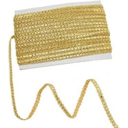 20Yds 3 4 Metallic Gold Braid Lace Trim Flower Glitter Scroll Trims ...