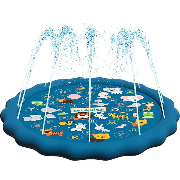 3-in-1 Splash Pad, Sprinkler for Kids, and Wading Pool for Learning ...