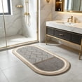 Bedside Rug,Non Slip Bottom With Quick Dry Short Pile Surface,Four ...