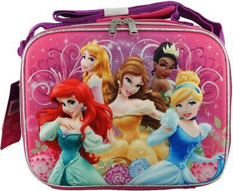 Disney Princess Lunch Box, 3-D EVA Molded, Insulated, Ariel Belle ...
