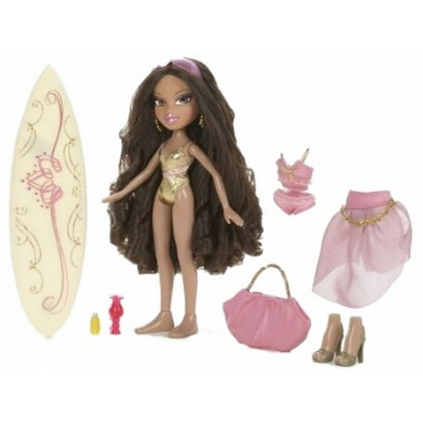 Bratz Spring Break Beach Surf Board Yasmin Doll Set - Walmart.com ...