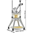 KFFKFF Commercial Vegetable Chopper with 4 Interchangeable Blades ...
