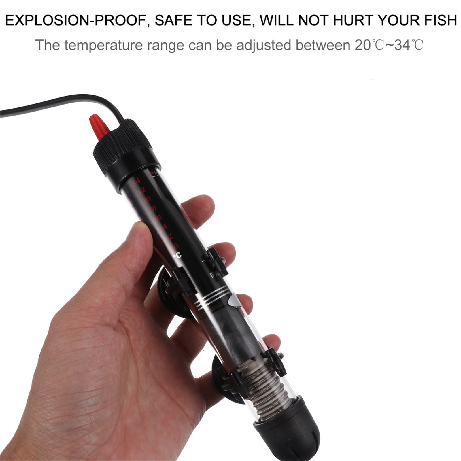Buy 50W Fish Tank Heating Rod Automatic Fish Bowl Aquarium Heater with ...