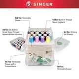 SINGER Sew Essentials™ Sewing Kit and Storage Case, 224 pcs - Walmart.com