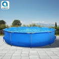 Avenli Easy Assembly Large Metal Frame Round Swimming Pool, 12 Foot by ...