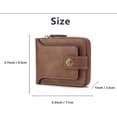 Men's Wallet Zipper PU Leather RFID Blocking Bifold Purse Card Holder ...