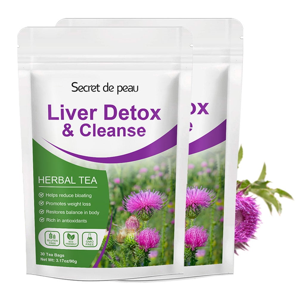 (2 Pack) SDP Liver Cleanse & Detox Tea, with Milk Thistle, 60 Bags ...