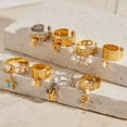 Contemporary Sturdy Stainless Steel Pendant Double Layer Opening Rings ...