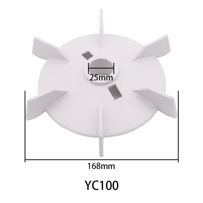 102 130 144 186 187mm Single-phase motor plastic fan blade Air pump fan ...