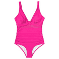 Beranmey Floral Print Women Sexy Mesh Tummy Control One Pieces Swimsuit