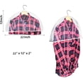 Smlper 12 Pack 12"H x 22"W x 2"D Clear Vinyl Shoulder Covers Closet ...