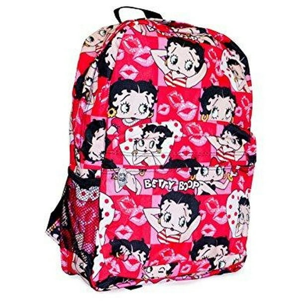 Betty Boop Backpack Collection, Lips - Pink - Walmart.com