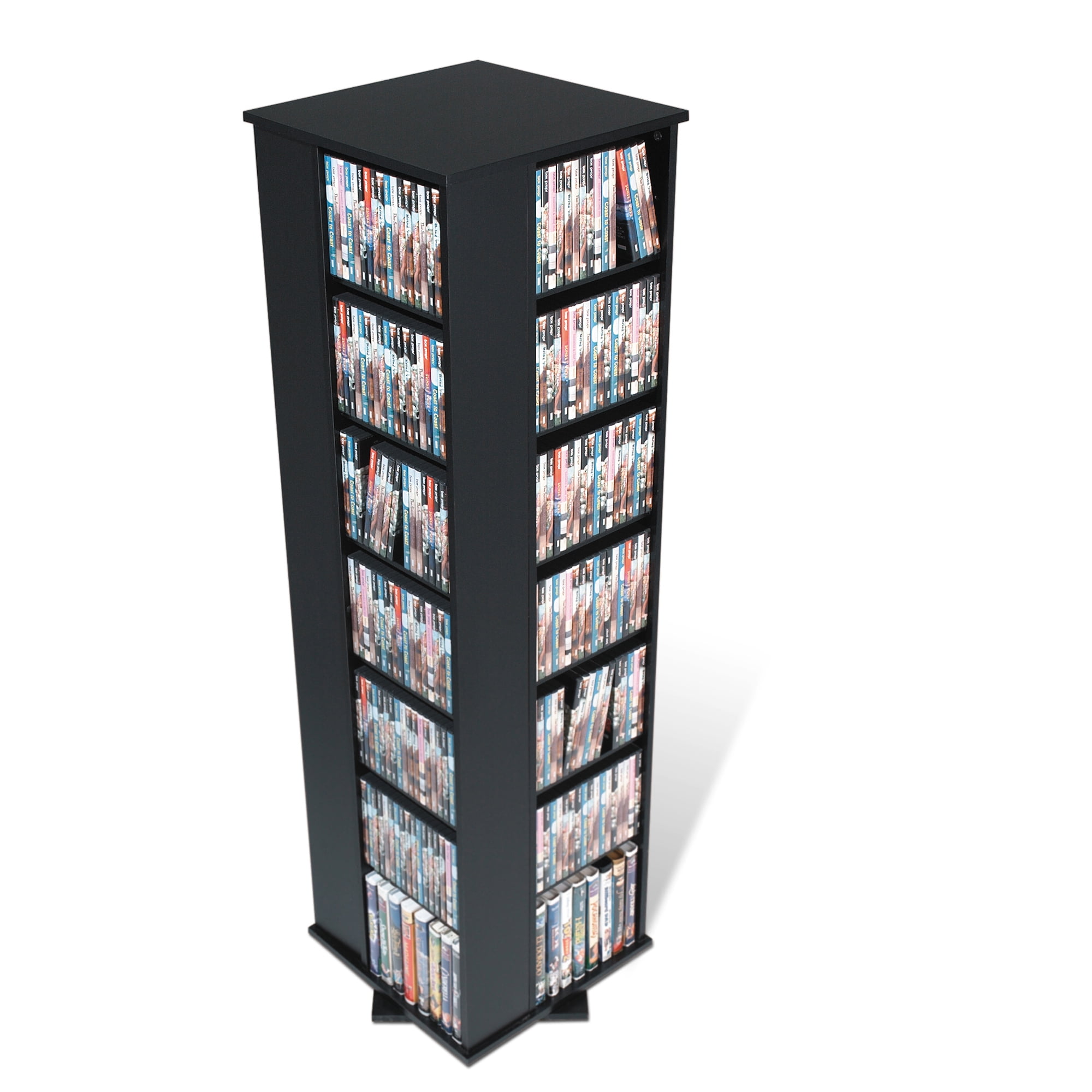 Prepac Large 4-Sided Spinning Storage Tower, Black - Walmart.com