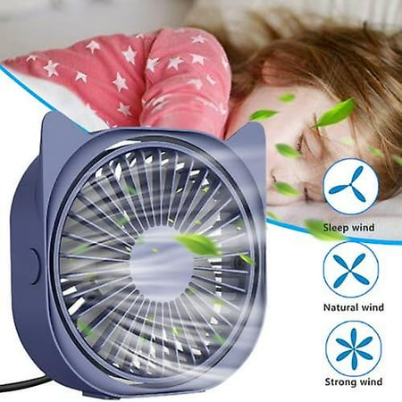 Mini Usb Desk Fan Small Quiet Personal Cooler Usb Powered Portable ...
