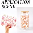 8Pcs 8 Styles UV Plastic Cup Wrap Transfer Stickers for Glass Mixed ...
