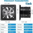 Exhaust Fan 40W Through-wall installation Ventilation Fans 110V Exhaust ...