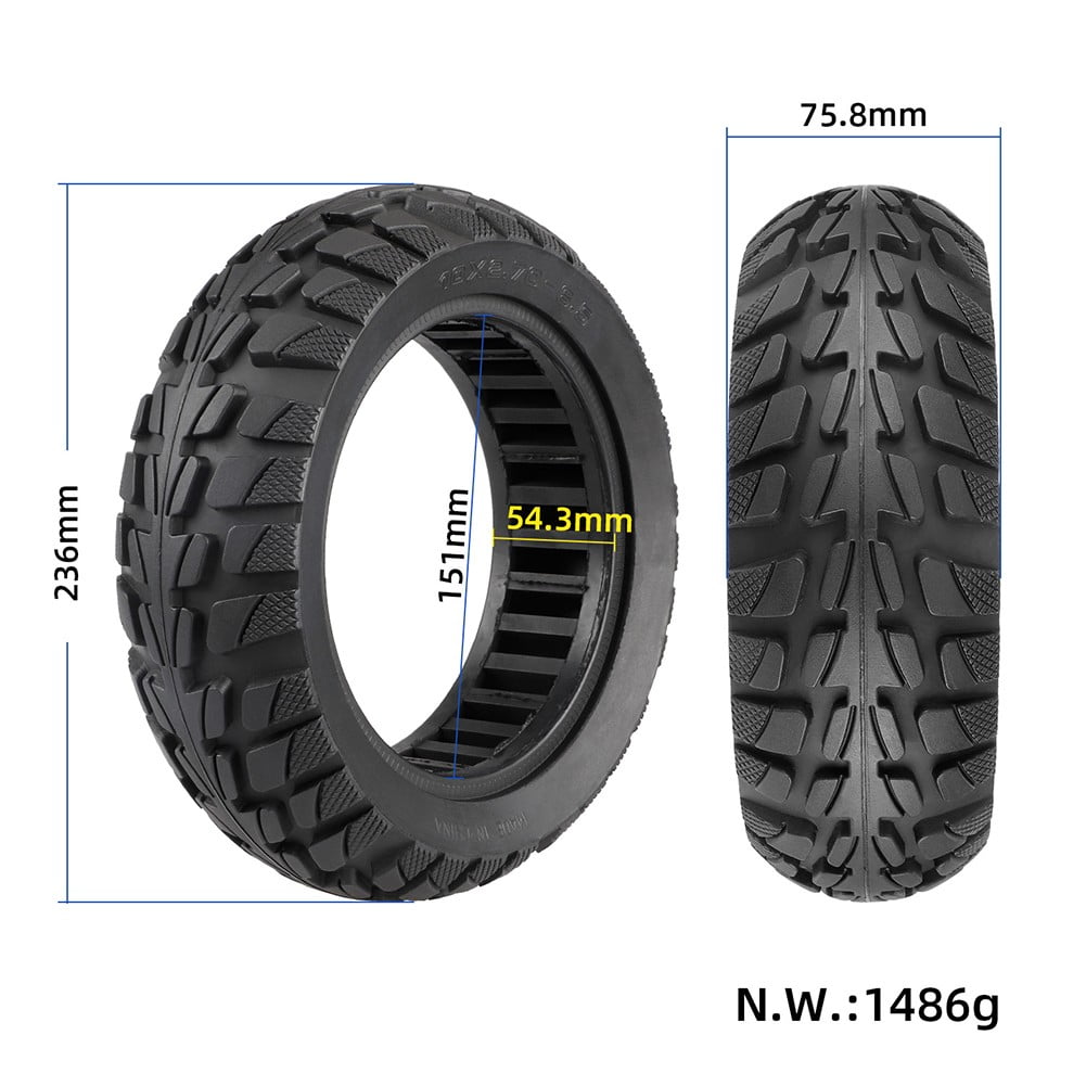 Click here for Qxke 10 Inch 10x2.70-6.5 Solid Tire 70/65-6.5 Univ... prices