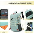 40L Waterproof Hiking Backpack with Rain Cover, Outdoor Sport Travel ...