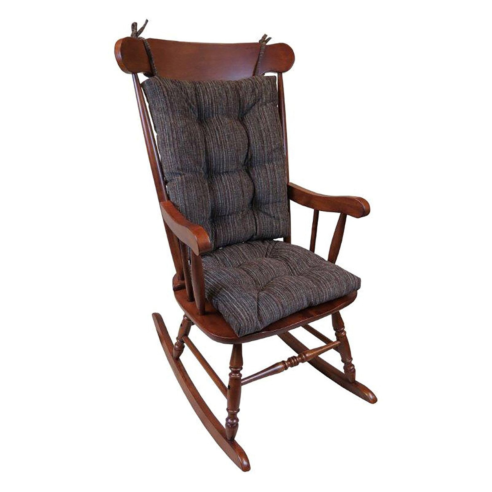 Klear Vu Gripper Polar Chenille Jumbo 2 Piece Rocking Chair Cushion Set ...