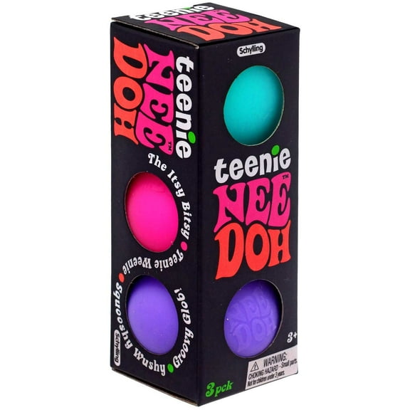 NeeDoh Nice Cube Blue, Pink & Purple Set of 3 Stress Balls - Walmart.com