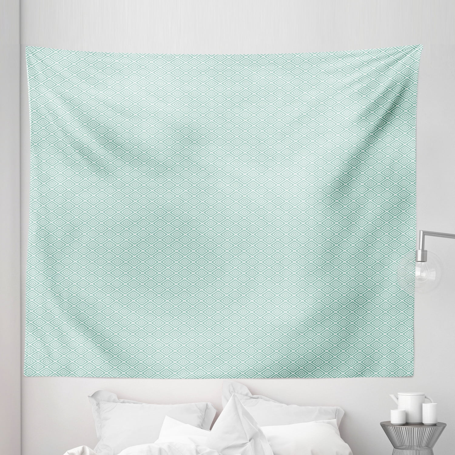 Geometric Tapestry, Monochrome Pattern with Abstract Style Nested ...
