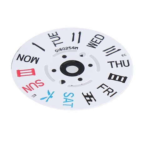 Watch Date Disc, NH36 18mm Diameter Watch Movement Calendar Dial ...