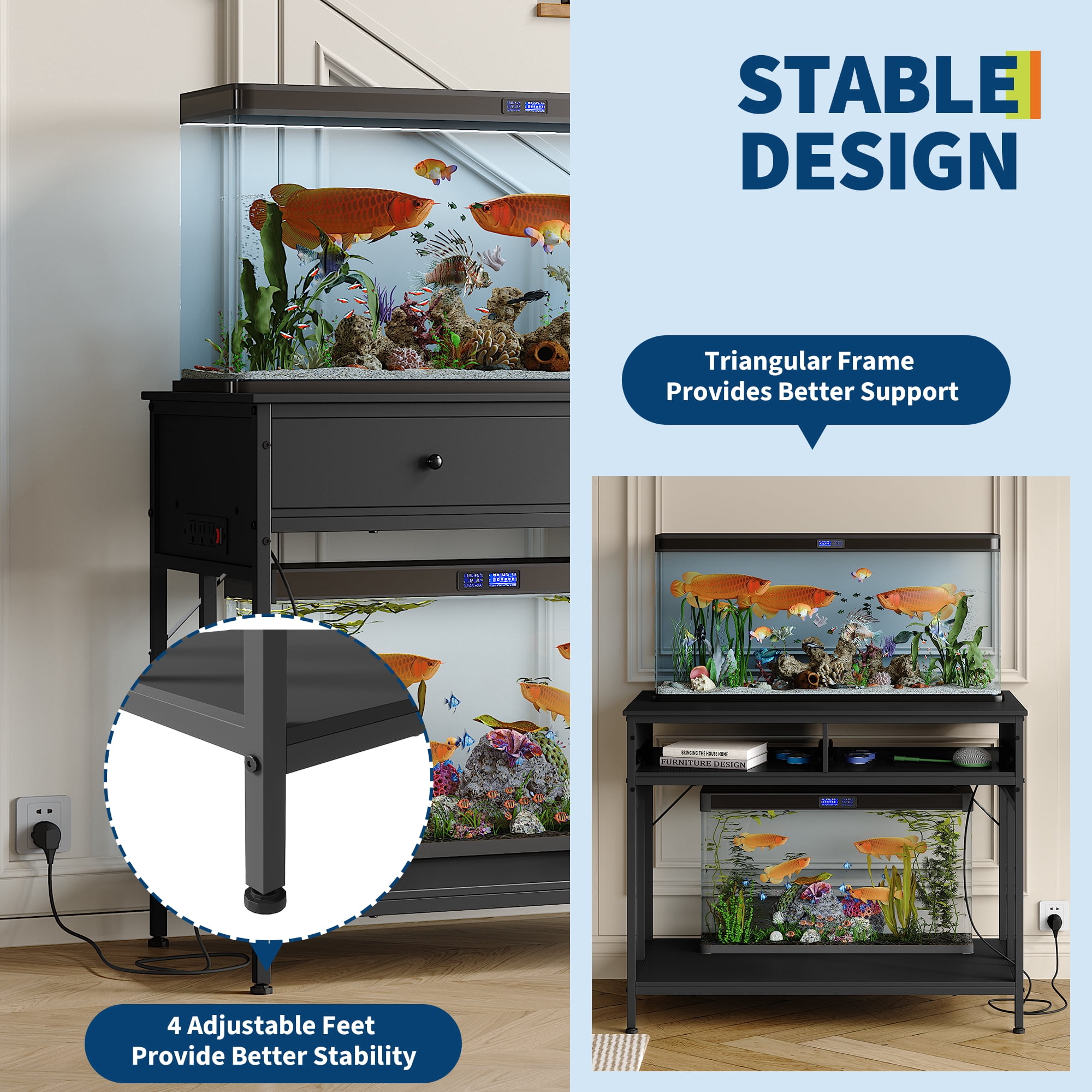 Click here for Tropow Heavy Duty Metal Fish Tank Stand For 40-50... prices