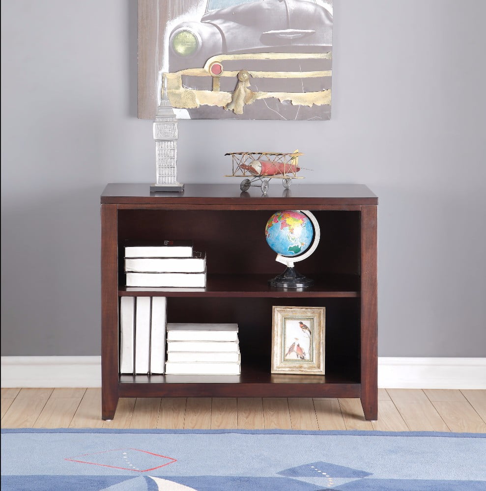 Simple Looking Wooden Bookcase, Espresso Brown - Walmart.com