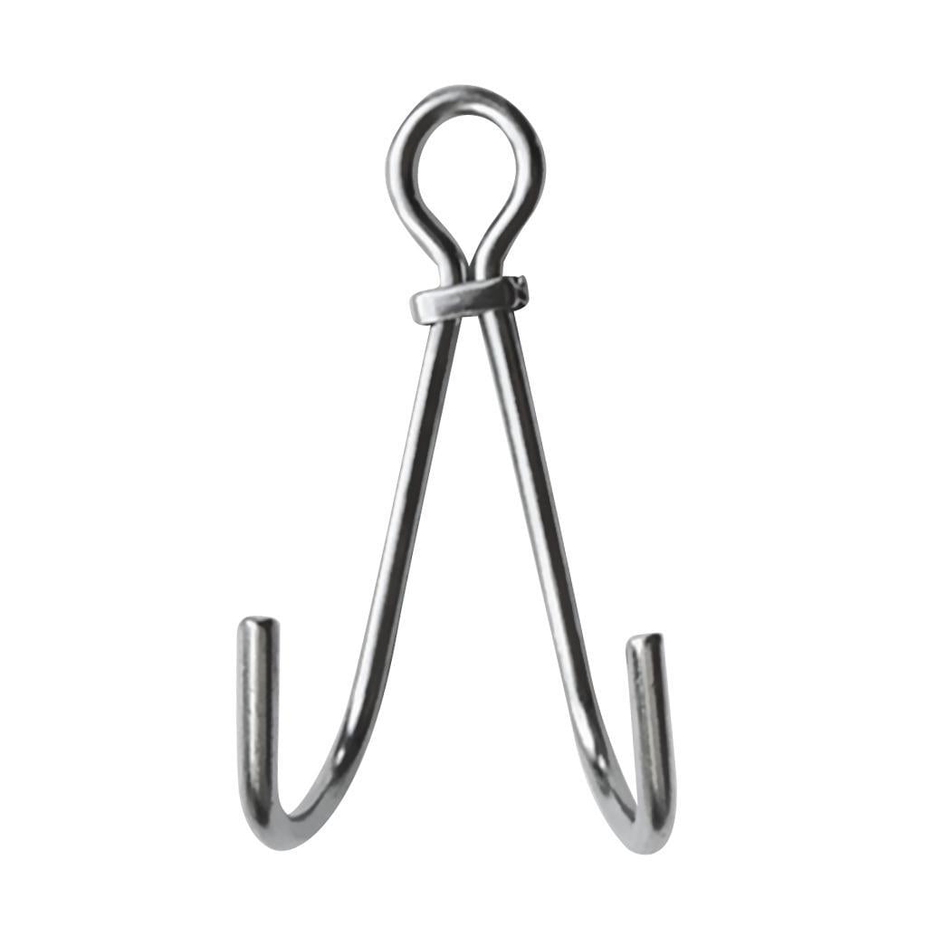 Aoanydony 316 Stainless Steel Dive Current/ Diving Double Hook 13.5cm ...