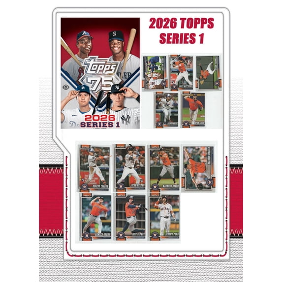 2026 Topps Series 1 Baseball Card Team Set Houston Astros Jose Altuve ...