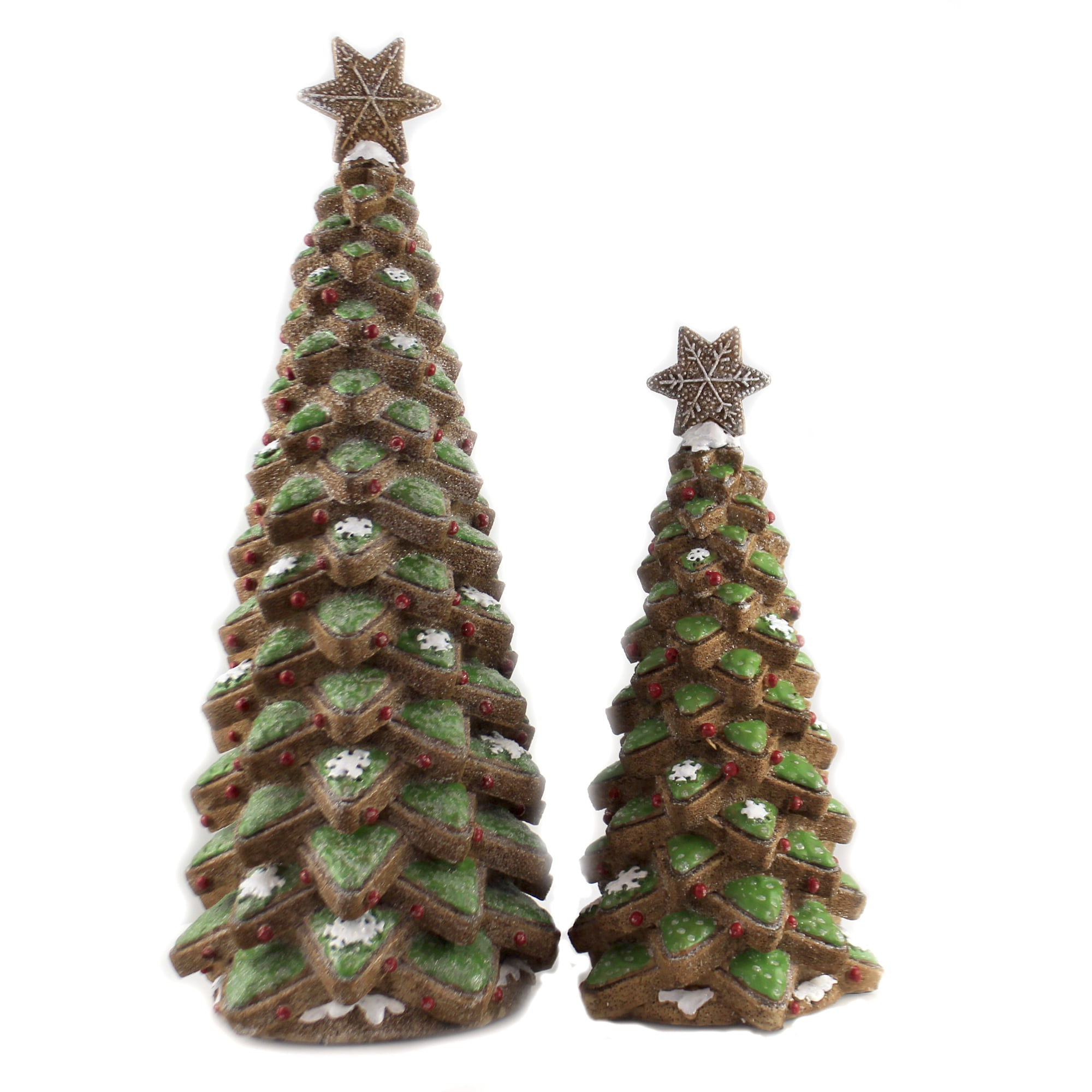 Christmas Gingerbread Trees Polyresin Snowflakes Cookies 9739575 ...