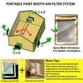 Rainproof Portable Paint Booth 10X10X9FT Spray Booth with 4pcs Mesh ...