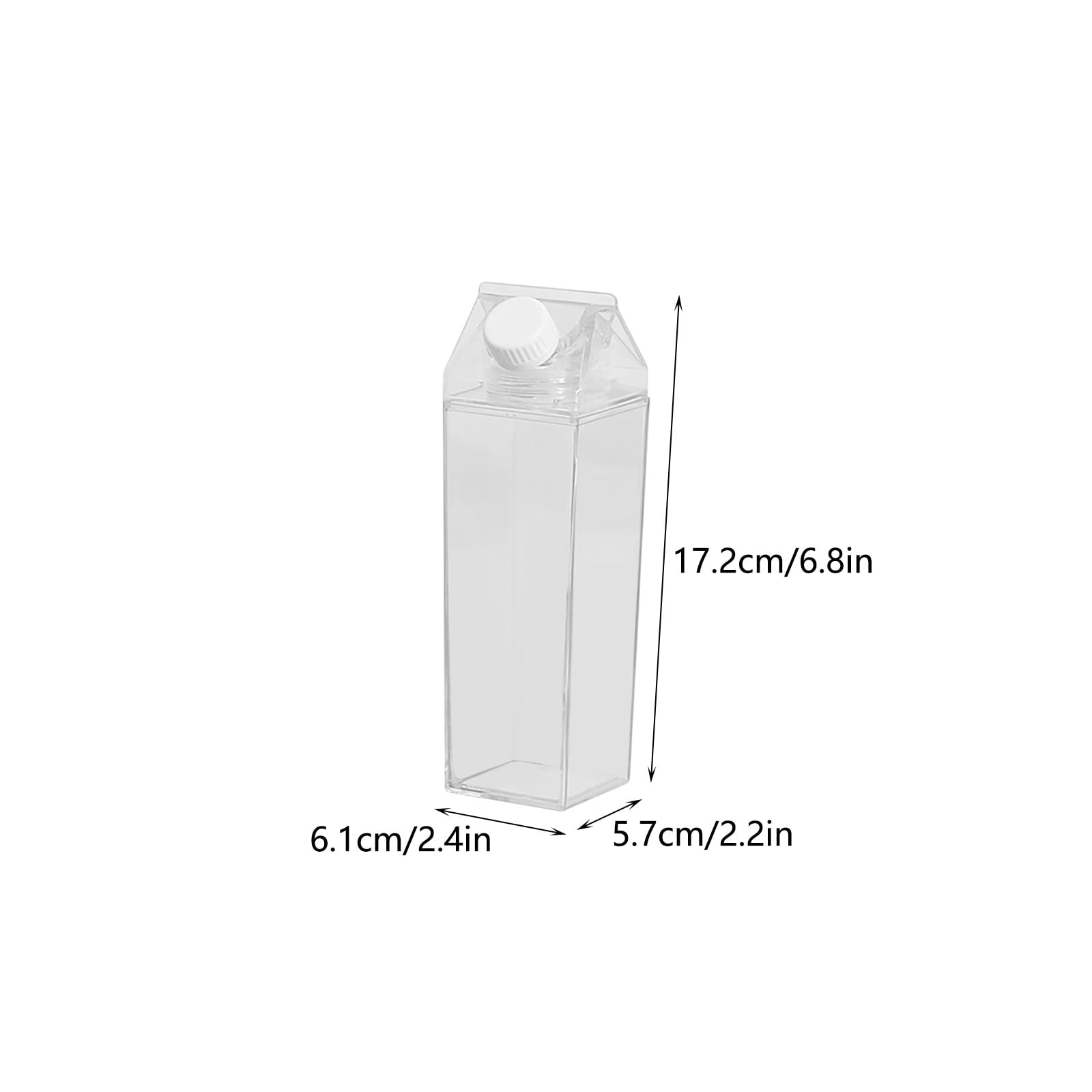 Buy Great Summer Deal Kuluzego Milk Carton Water Bottle Transparent ...