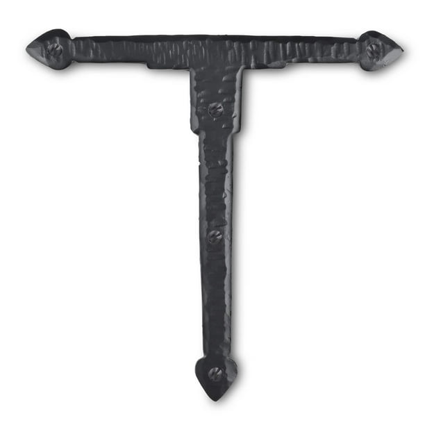 4 Pack 7 inch Decorative Corner Brackets Black T Bracket Decorative ...