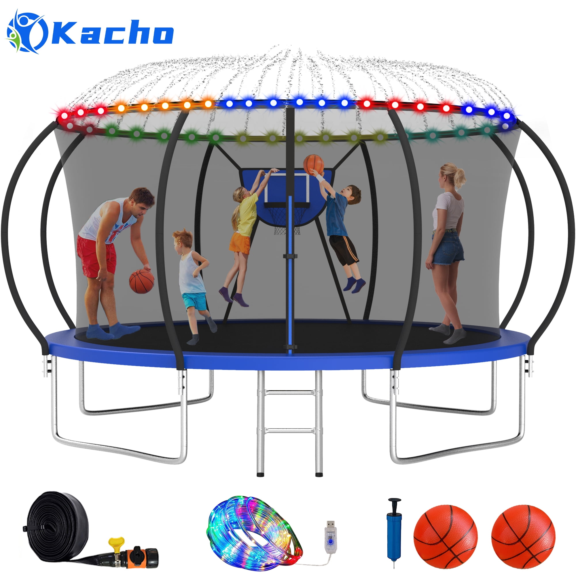 Click here for Kacho Trampoline  Trampoline With Enclosure Net 14... prices