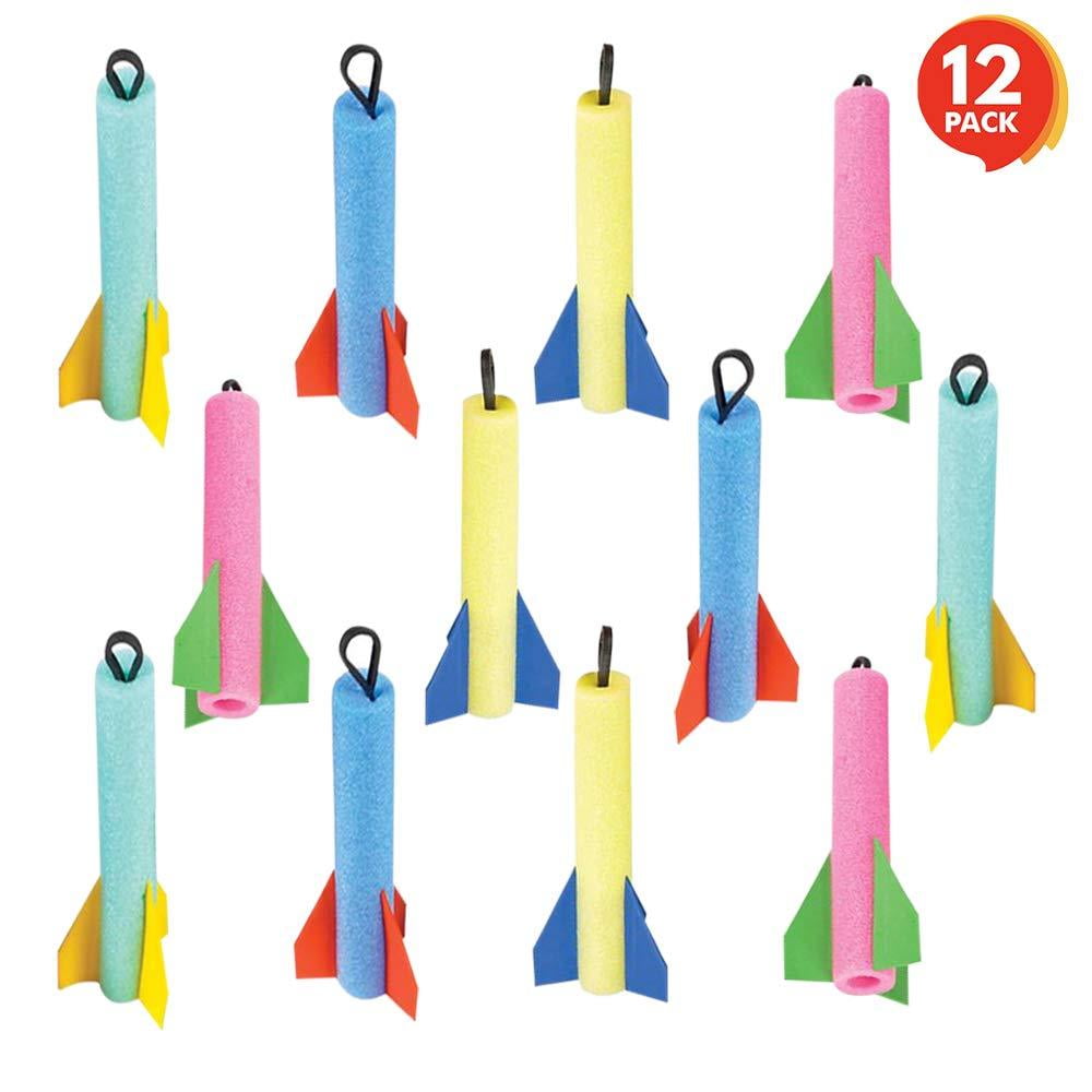 Buy ArtCreativity Foam Finger Flyer Rockets - Pack of 12 - 6.5 Inches ...
